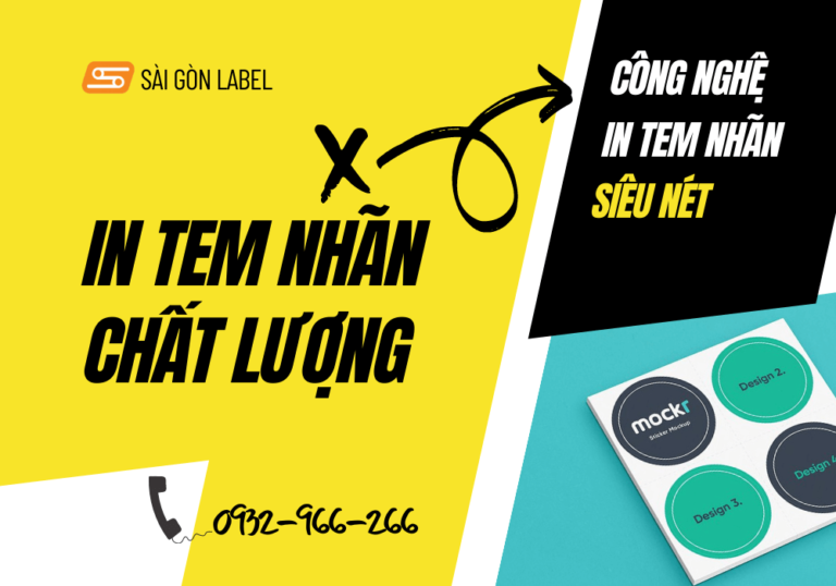 In tem nhãn giá rẻ - In tem dán chất lượng tại TPHCM | Sài Gòn Label