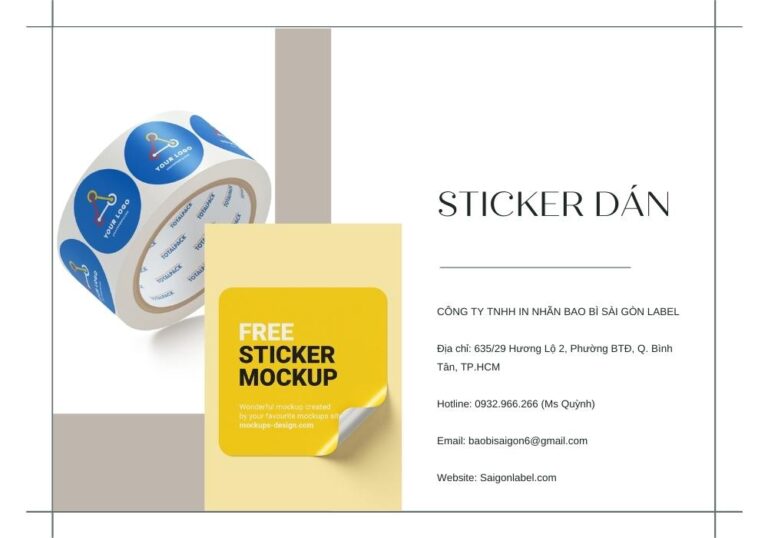 In sticker đẹp, in các loại sticker dán - Bế theo hình ảnh | Sài Gòn Label